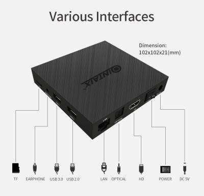 China Ultra 4K 4GB RAM 64GB ROM Android 8.1 TV Box QINTAIX Q9S PRO Amlogic s905x2 media player for sale