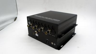 China 4 port 3G/HD-SDI to fiber converter or 2ch bilateral 3G/HD-SDI to fiber converter ST/SC Single mode single fiber for sale