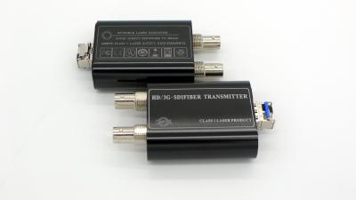 China 1 channel HD-SDI to fiber converter-BIDI HD-SDI over fiber optic Extender with Loopout sdi video 3G-SFP Optical module for sale