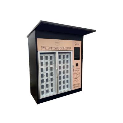 China Custom Cooling Locker 24H Outdoor Bread Vending Machine with Card Reader Payment and Adjustable Temperature for Desserts for sale