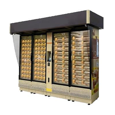 China WEIMI Chicken Egg Vending Machine with 21.5 inch Touch Screen, Smart Cooling System (3-20°C), and 34 Customizable Lockers for sale