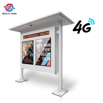Cina IP55 3 scherma il contrassegno LCD all'aperto di Digital per l'audio web di immagine video in vendita