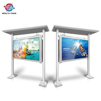 Cina schermo a 75 pollici dell'alto Palo dell'installazione di 8ft contrassegno LCD all'aperto dell'esposizione in vendita