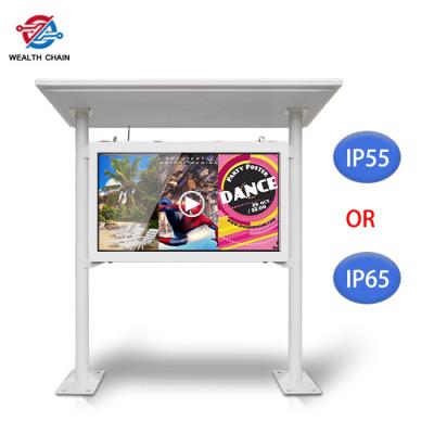 Cina schermo a 75 pollici dell'alto Palo dell'installazione di 8ft contrassegno LCD all'aperto dell'esposizione in vendita