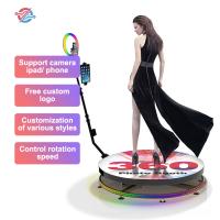 China App Control 360 Photo Booth Wireless Automatic Rotating Slow Motion Machine for sale