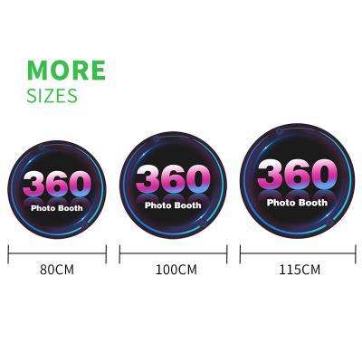 Cina Wireless Control 360 Rotating Photo Booth 115cm With Ring Light RGB in vendita