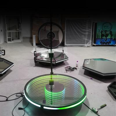 Cina Wireless Control 360 Rotating Photo Booth 115cm With Ring Light RGB in vendita