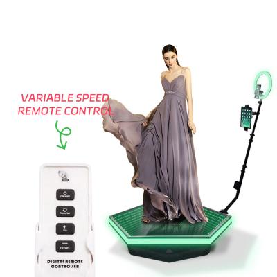 Cina Glass Platform RGB Wireless 360 Photo Booth Selfie Video Machine For Wedding Club in vendita