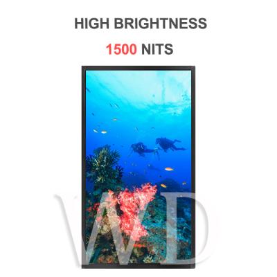 Cina esposizione LCD di alta luminosità dei pidocchi 1920x1080 1500, attrezzatura di pubblicità LCD in vendita