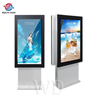 Cina Bianco LCD alla moda del chiosco del cavalletto dell'esposizione di 2 lati per pubblicità in vendita