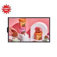 China Window facing Advertisement Solution 2500 cd/m² sunlight viewable screen for sale
