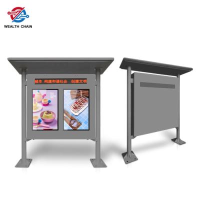 Cina Totem LCD all'aperto di progettazione del baldacchino con gli schermi doppi 55inch + segno principale in vendita