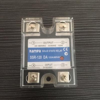 China 120DA SSR Control 3-32V DC output 24~480VAC High voltage single phase AC solid state relay for sale