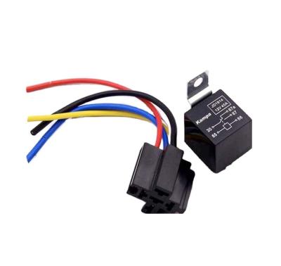 China JD1914 80a 4 square wire 5 pin automotive car electrical relay for sale