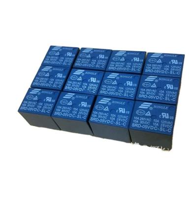 China SRD-05VDC-SL-C 5VDC 10A 250 VAC Power relay PCB Type T73-5V 5 feet SRD-5VDC-SL-C 10A 125VAC New and original for sale