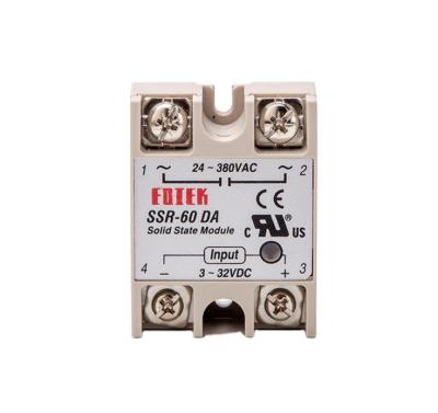 China Foteck SSR-60DA DC to AC electric solid state variable relay for sale