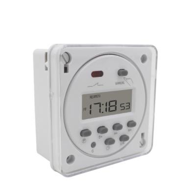 China CN101A DC12V 16A Digital LCD Power Weekly Programmable Electronic Timer Relay Switch for sale