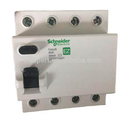 China High quality EZ9R56440 Easy9 4 pole 40A 100mA RCD/ELCB/RCCB for sale