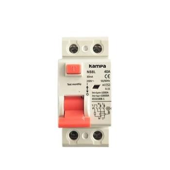 China Kampa Hot-Sale Nb8l 16A 40A 63A 30mA rccb earth leakage circuit breaker for sale
