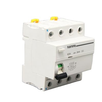 China Residual Current Circuit Breaker Kampa IDK Superior Quality 4P 16A   RCCB for sale