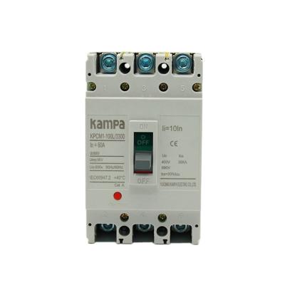 China High quality AC CM1 series 400V three pole 100a moulded circuit breaker for sale