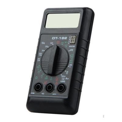 China DT182 Mini Digital Multimeter with Buzzer Overload Protection LCD Display for sale