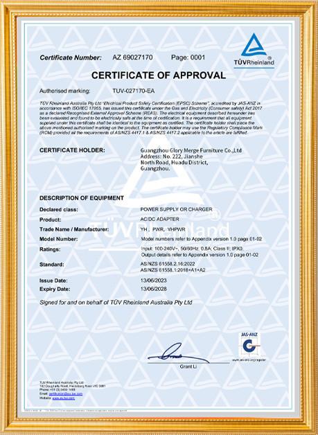  - Guangzhou Glory Merge Furniture Co.,Ltd.