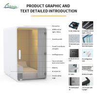 China Customizable Size Noise Reducing Work Booth 2 Power Outlets for a Comfortable and Work Environment for sale