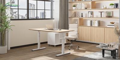 China Adjustable Height Stand Up Desk Uplift Standing Desk with 4 Memory Presets and Hassle-free Assemble Video Support for sale