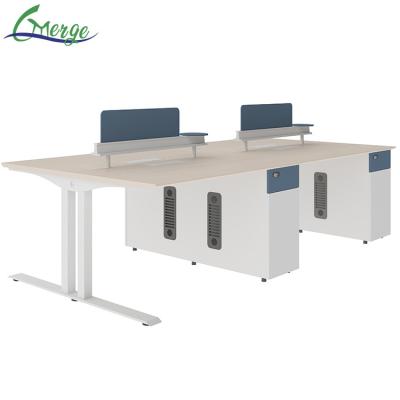 China 4 Compartments Open Space Office Workstation Perfect for Home Office Efficiency for sale