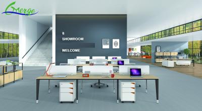 China Assembly Required Office Workstation Of Open Space with 2 Shelves for sale
