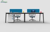 China 4 Compartment Open Space Office Workstation for Collaborative Environments for sale