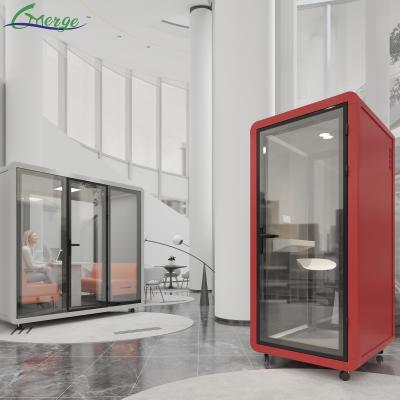 China Modular Assembly Method Sound-Blocking Workspace Phone Booth Acoustic Foam for Distraction-Free Work for sale