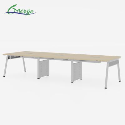 China Conference Desk Office Conference Table with Capacity Options in Rectangular Design for sale