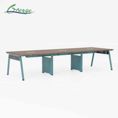 China Conference Desk Office Conference Table with Capacity Options in Rectangular Design for sale