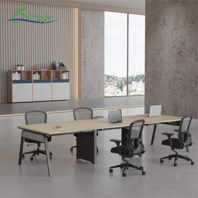 China Conference Desk Office Conference Table with Capacity Options in Rectangular Design for sale