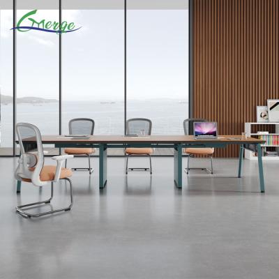 China Conference Desk Office Conference Table with Capacity Options in Rectangular Design for sale