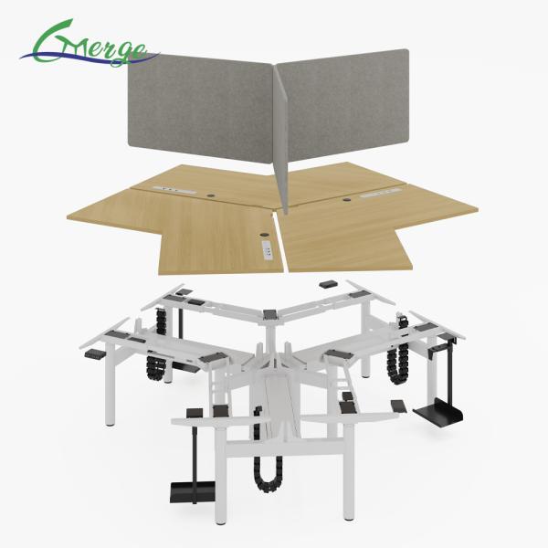 Quality Customized Size Uplift Standing Desk Assembly Required 355 Lbs Weight Capacity for sale