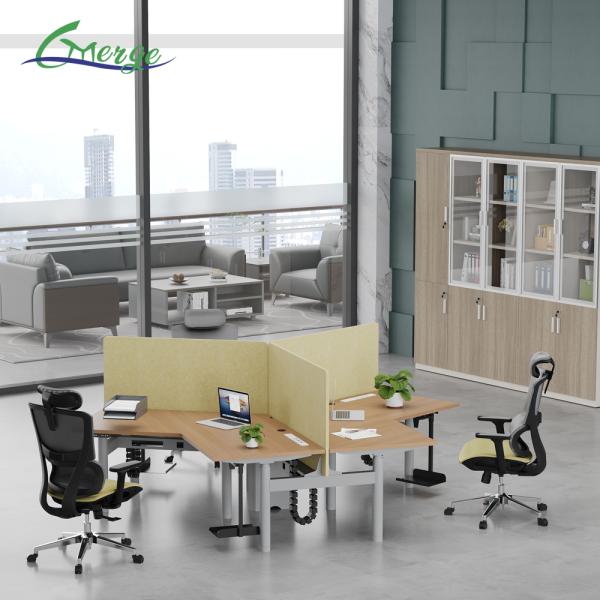 Quality Customized Size Uplift Standing Desk Assembly Required 355 Lbs Weight Capacity for sale