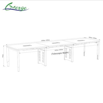 China Sleek And Professional Office Conference Table High Capacity Scratch-resistant Surface Durability for sale