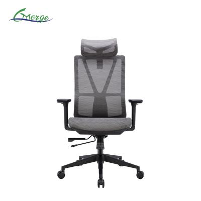China Manufacturer Comfortable High Back Ergonomic Computer Chair Adjustable Full Mesh Swivel Executive Boss Manager Office Chairs for sale