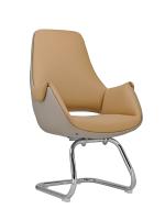 Quality Office Chair Without Wheels PU Leather Ergonomic Chairs for Elegant Office for sale