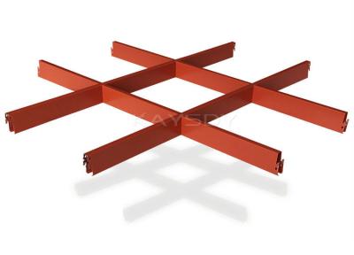 China Commercial Decorative suspended aluminum ceiling grid systems with Environmental for sale