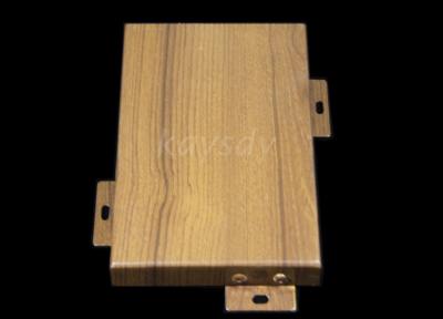 China Non - Flammable Wooden Textured Aluminum Wall Panels , metal composite panels for sale