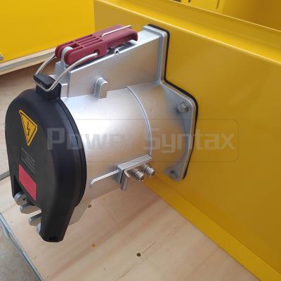 China 5P 250A IP67 380V Receptáculo Bloco de terminais Caixa de soquete PowerSyntax Corrente alta montada na parede à venda