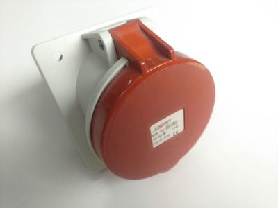 China 5 Phase Industrial Plug Sockets Inclination Type Clear Terminal Marking for sale
