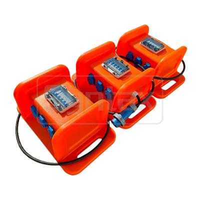 China Syntax MS8 Single Phase 16A HDPE Portable Distribution Box IP67 With Extension Cable 1 Meter With Handle 490x290x255mm for sale