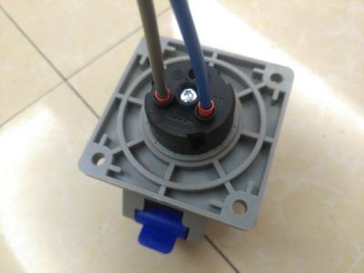 Cina 313 incavi industriali diritti IP44 della spina di 3P 16A 220V impermeabilizzano con la copertura blu in vendita