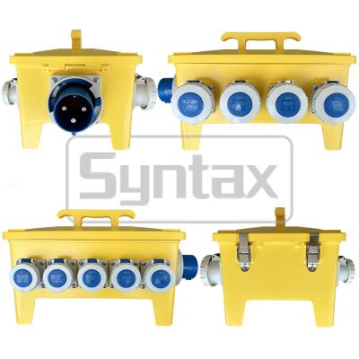 China Syntax MP36 IP67 Waterproof Compact Power Distribution Box 125A 1 Phase with Handle for Industrial Use for sale