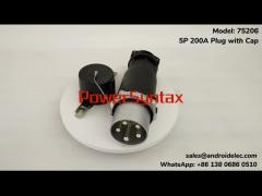 Regendichte Engelse 60309 Contactdoosafzet van 160A BS, Zwarte Industriële Elektroafzet